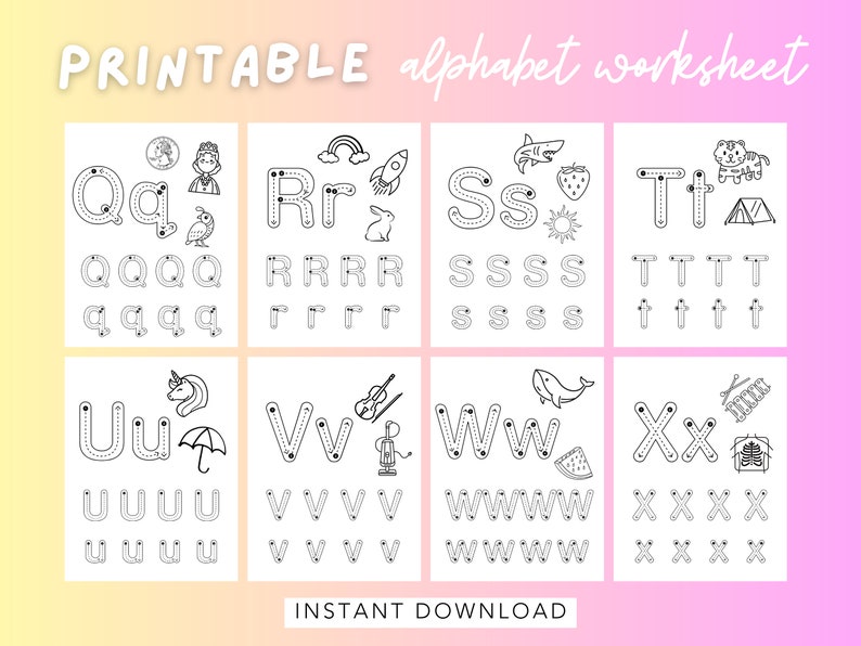 Printable Worksheet for Teachers and the Classroom, Preschool Alphabet ...