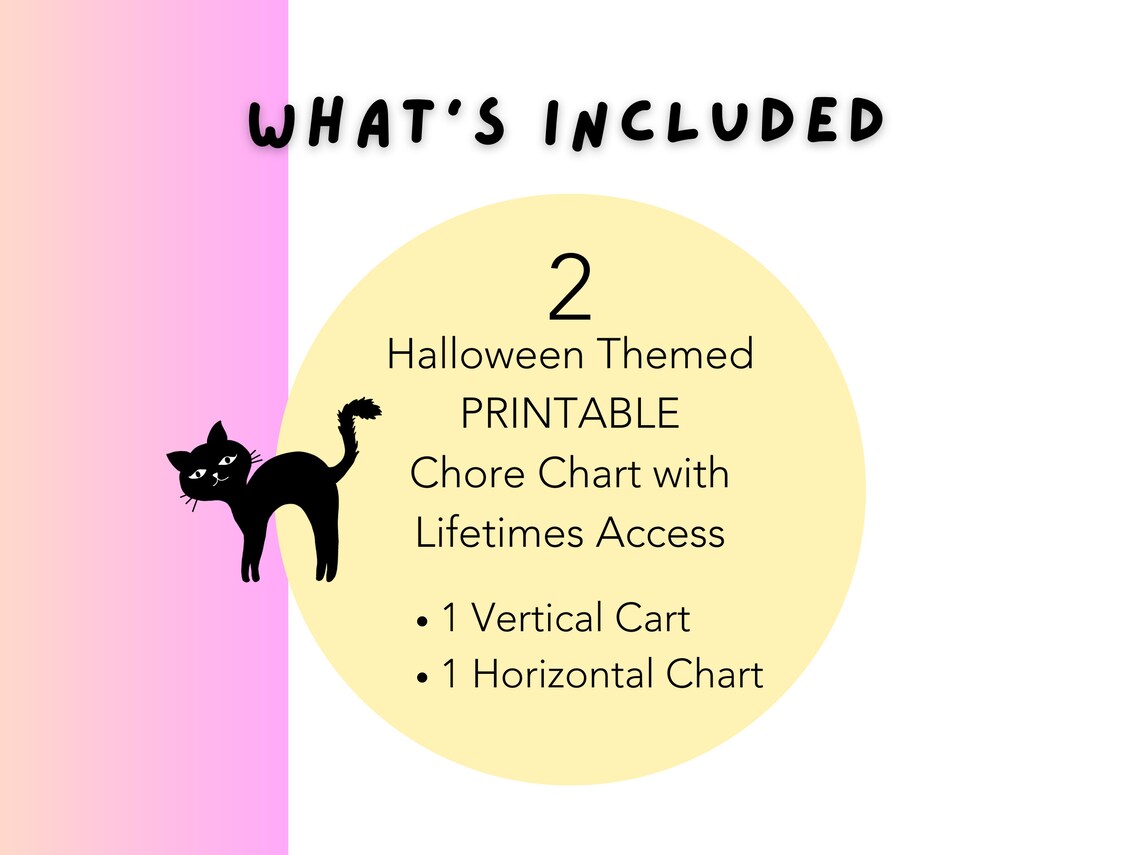 Halloween Themed Chore Chart Printable Kids and Family Chore - Etsy