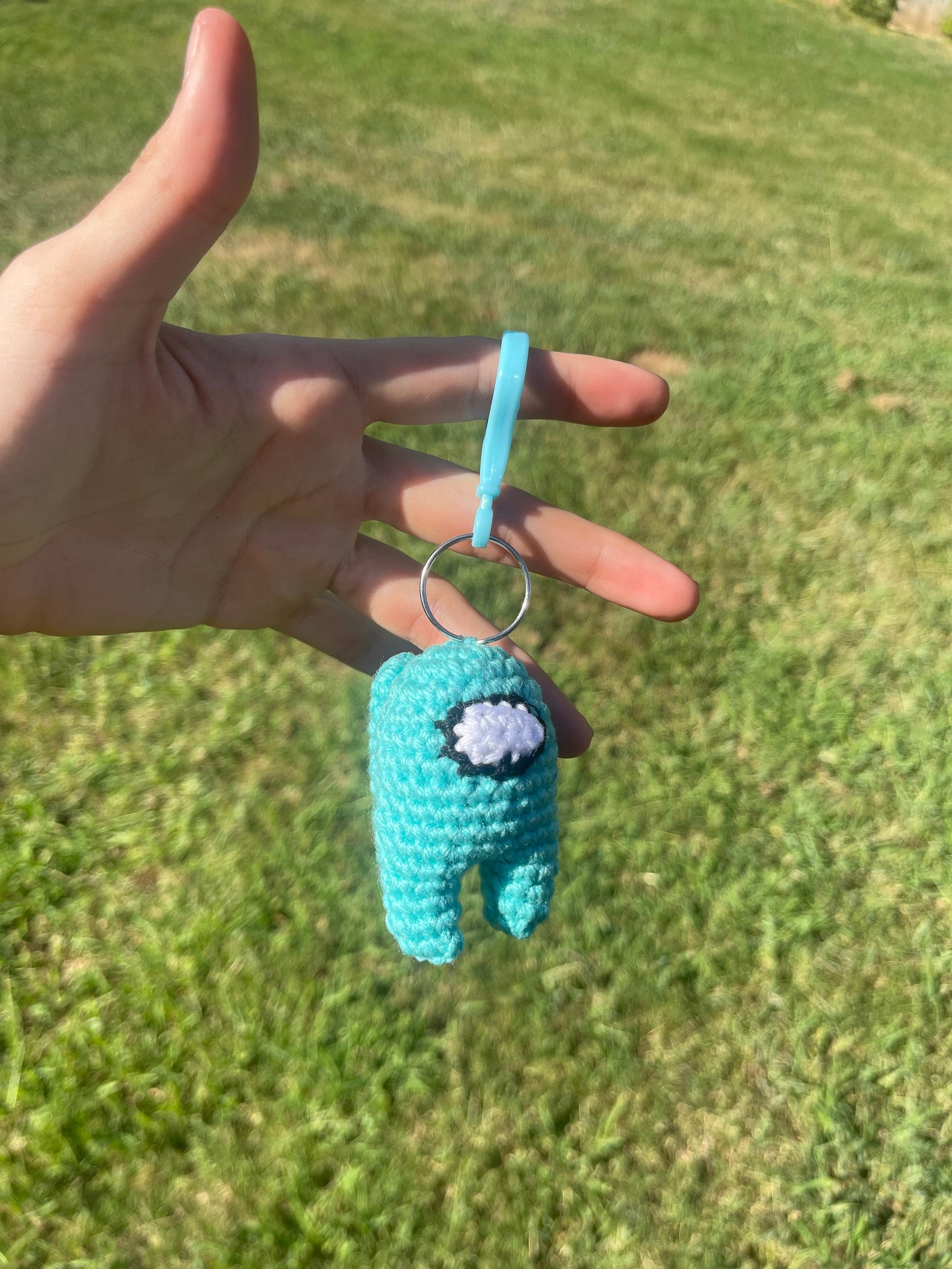 Among Us Keychain-crochet Among Us-crochet Keychain - Etsy
