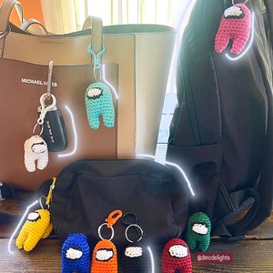 Among Us Keychain-crochet Among Us-crochet Keychain Toy-stuffed ...
