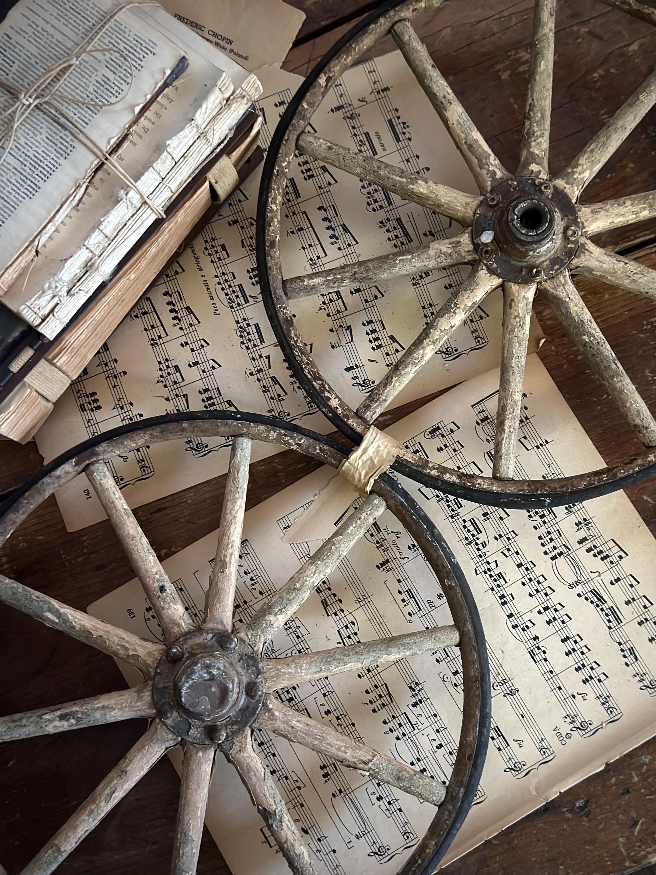 French Antique Cart Wheels - Etsy