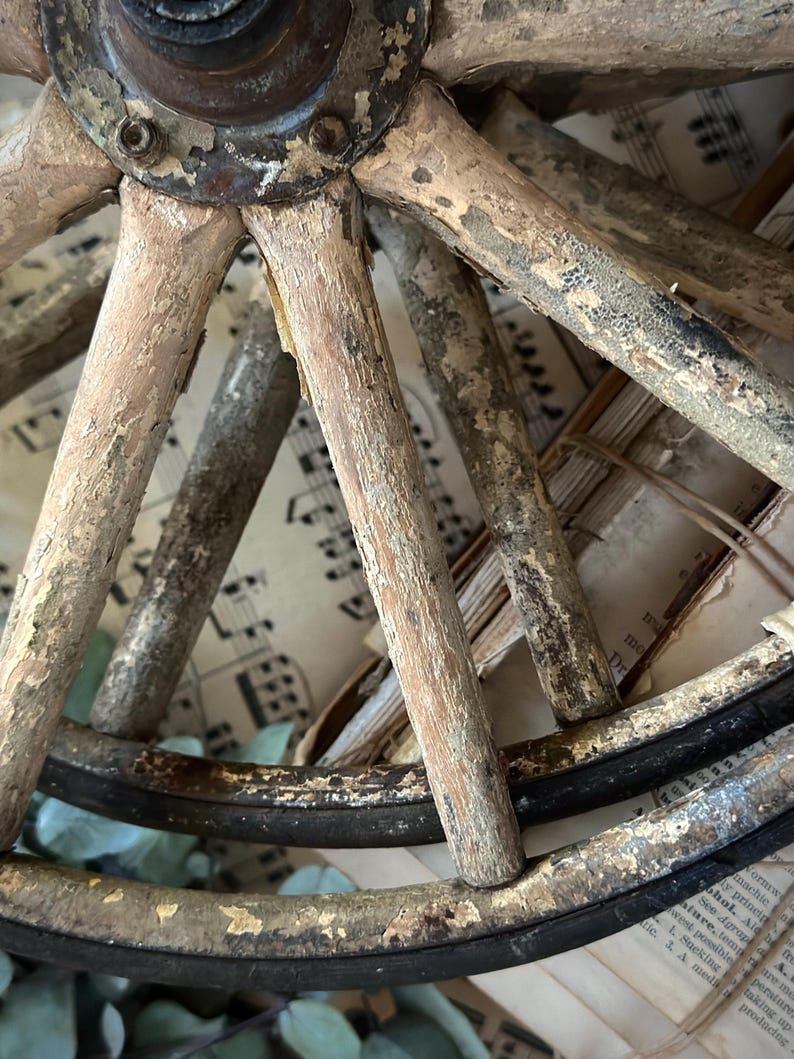 French Antique Cart Wheels - Etsy