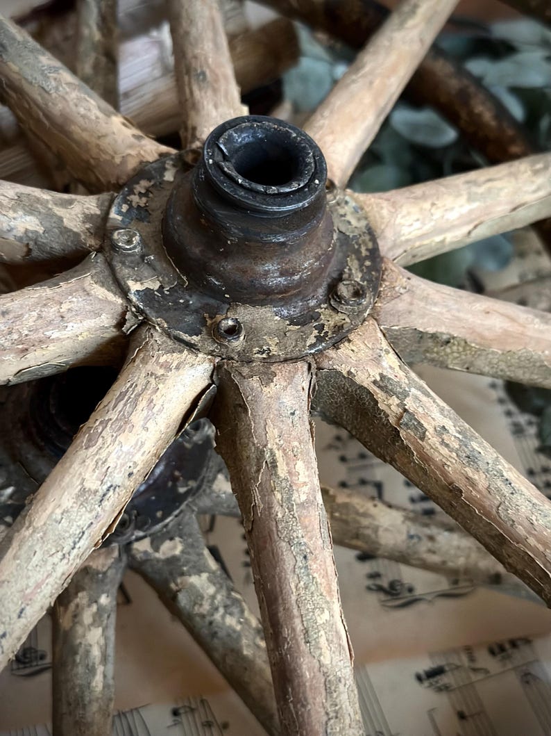 French Antique Cart Wheels - Etsy