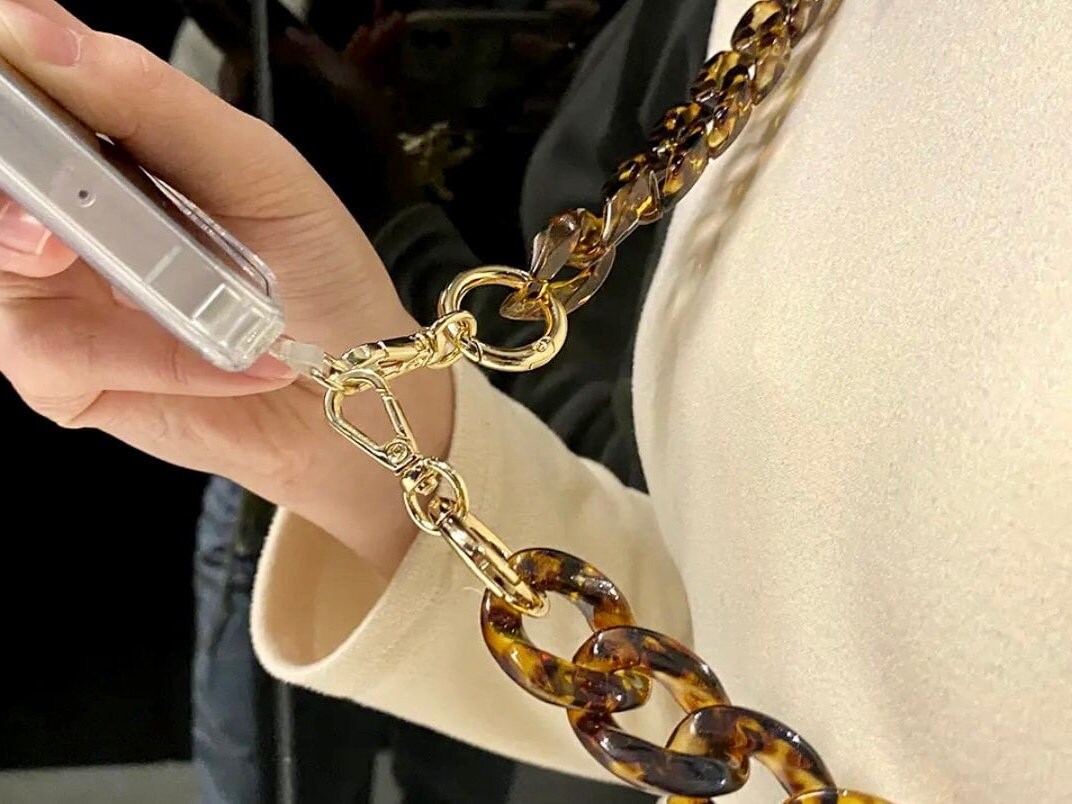 Phone Strap Acrylic, Universal Crossbody Mobile Phone Chain, Phone ...