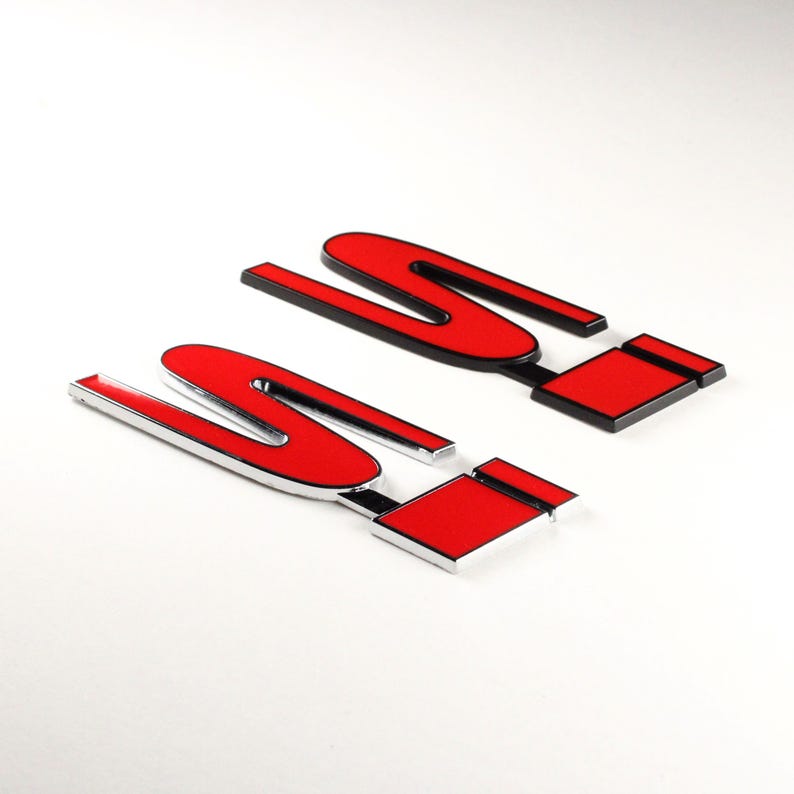 Honda Civic Si 3D Emblem Badge – Red/black or Red/silver - Etsy