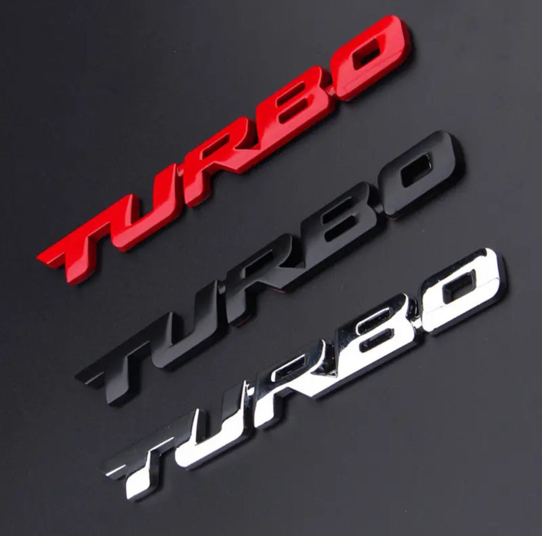 Turbo Badge 3D Sticker Decal Trim Exterior Accessories - Etsy