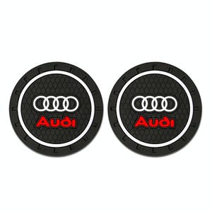 Audi and Audi S Line Logo Cup Coaster Mats Anti Slip - 2pcs - A6 C5 C6 ...