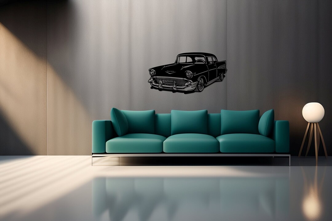 Chevrolet Metal Wall Art Classic Car Decor for Home & Office Unique ...