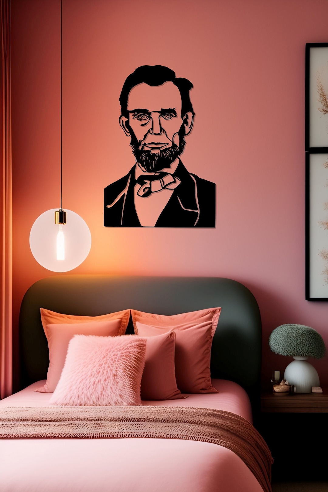 Abraham Lincoln Metal Wall Art Unique Housewarming Gift for History ...