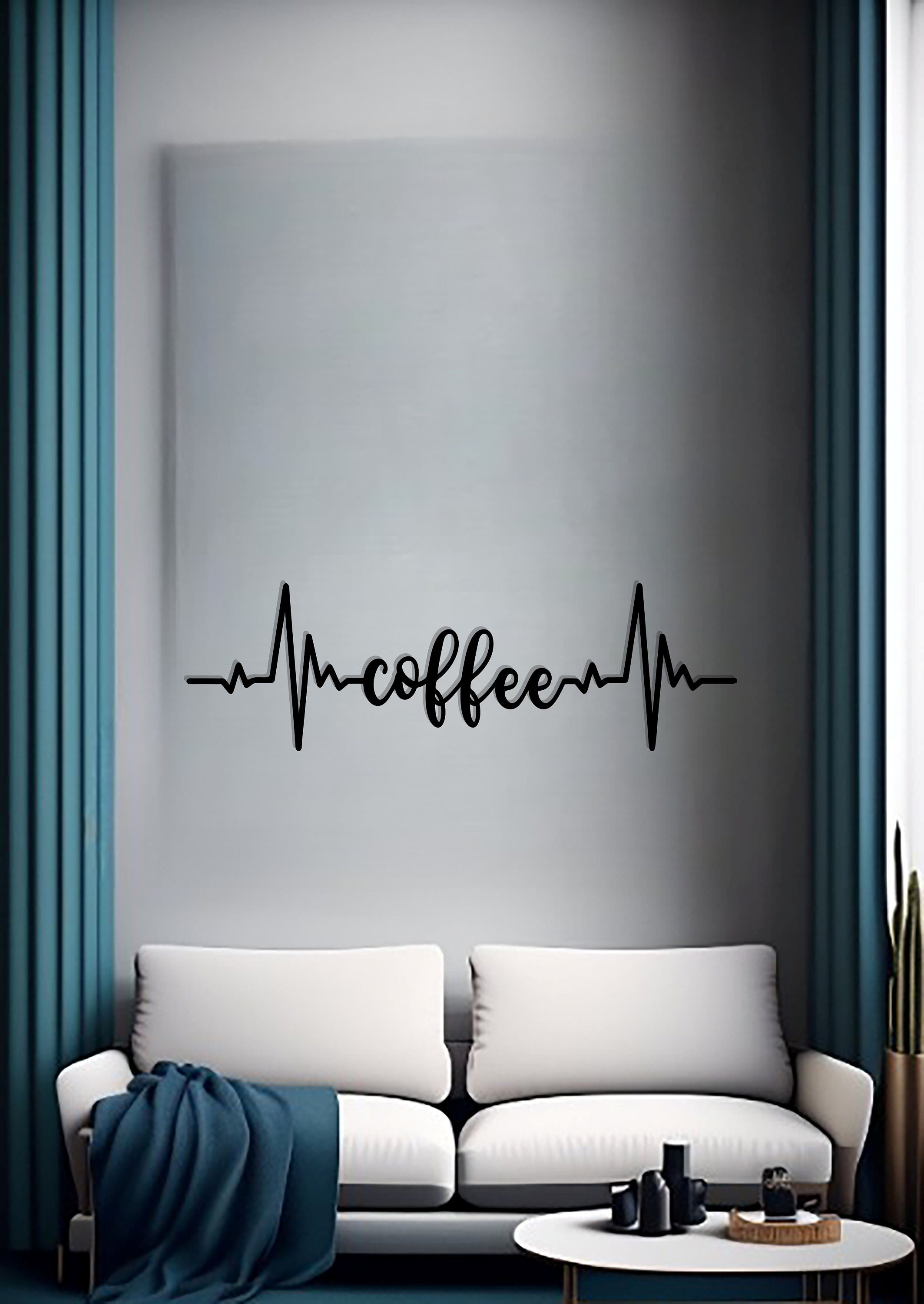 Coffee Sign Wall Art Decor, Kitchen Decor, Breakfast Room Decor, Coffee ...