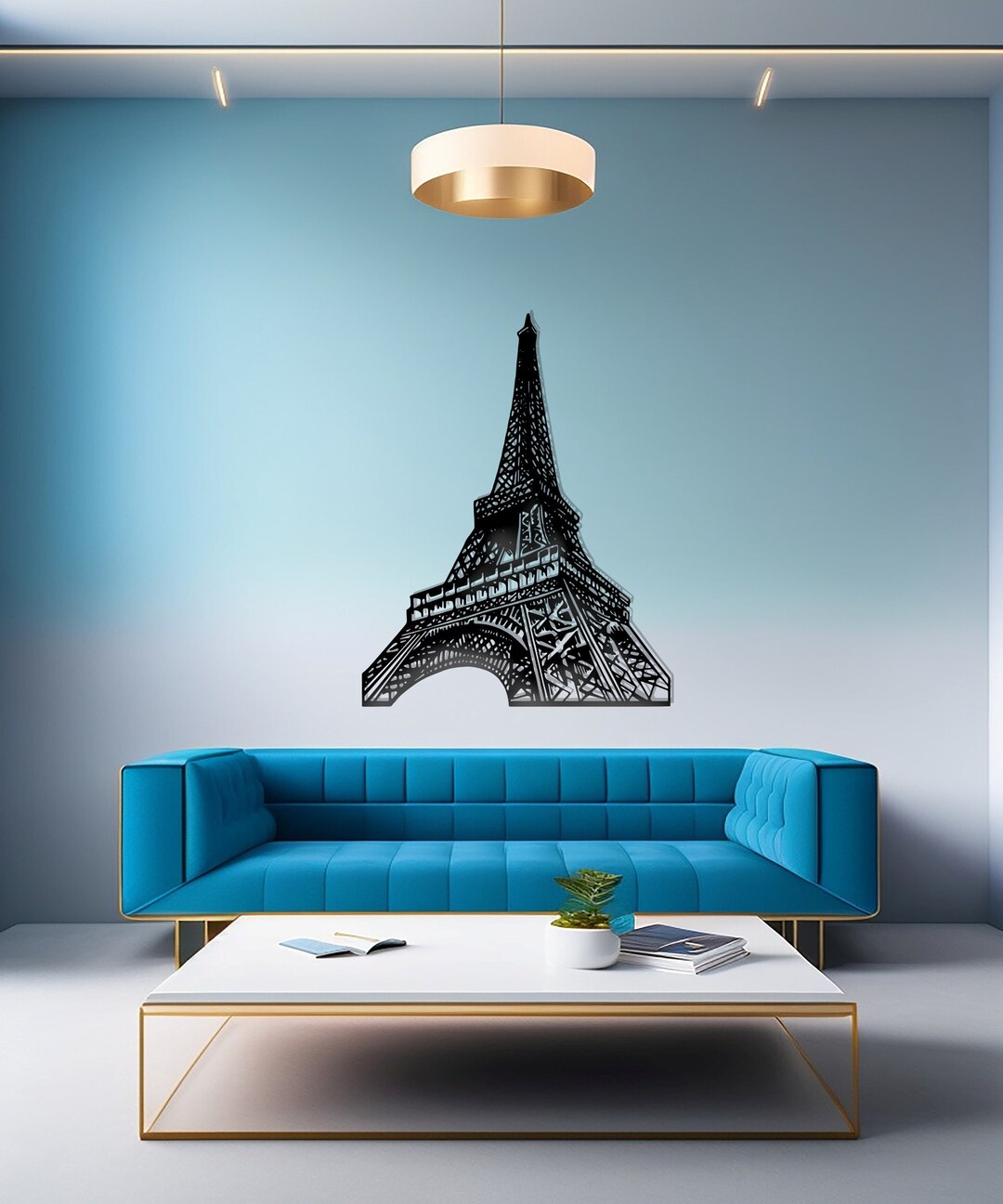 Eiffel Tower Metal Wall Art Unique Housewarming Gift for Paris Lovers ...