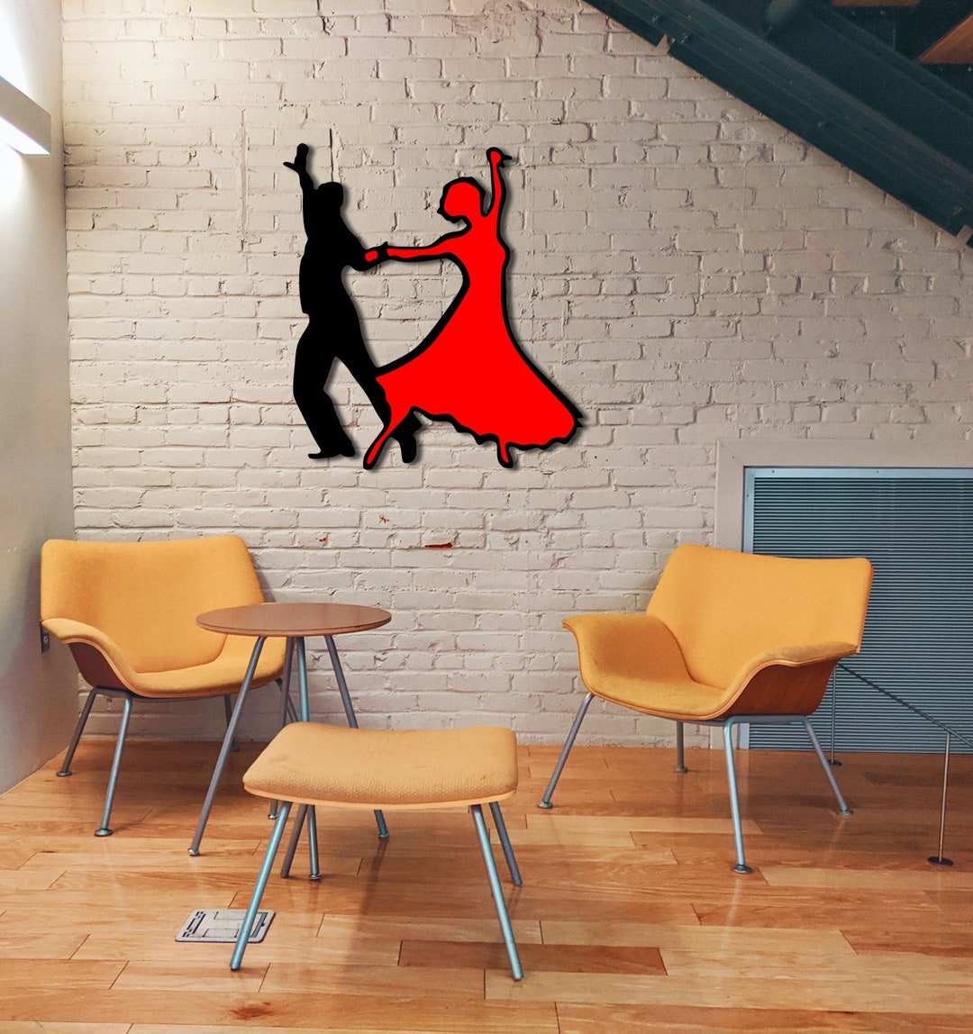 Tango Dancers Metal Wall Art Tango Wall Decor for Home & Office Unique ...
