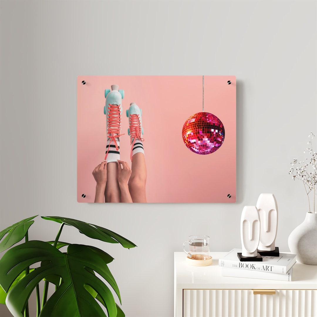 Disco Cowgirl Acrylic Art Panel, Disco Art Print, Disco Cowgirl ...
