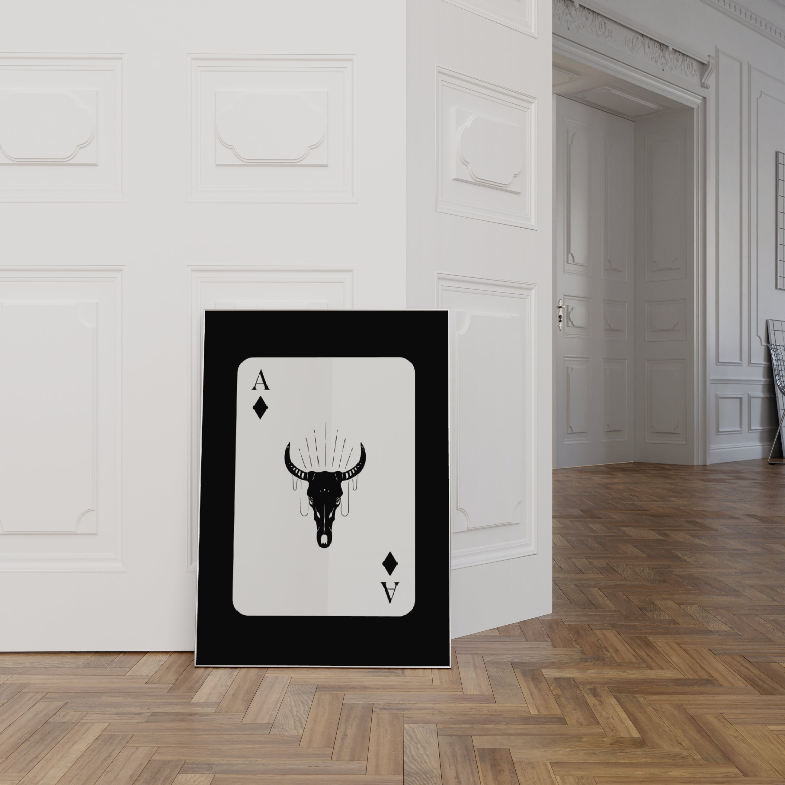 Western Gothic Room Decor, Cowgirl Wall Art, Western Playing Card Wall ...