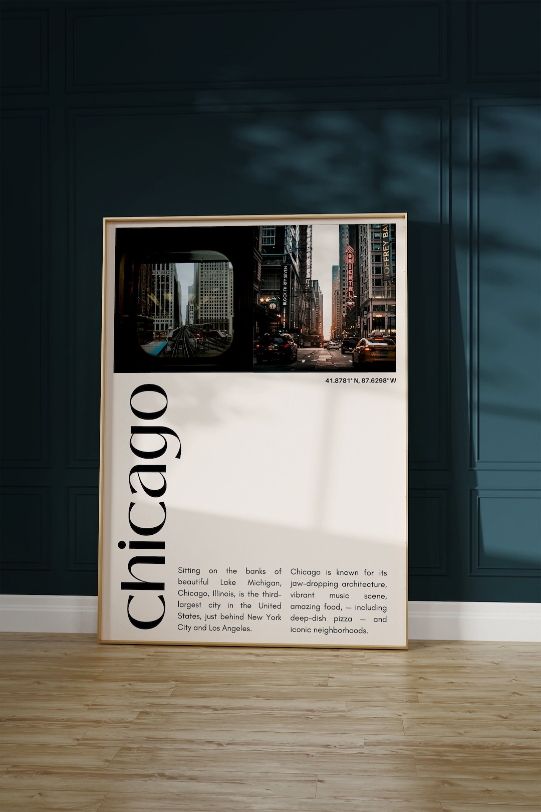 Chicago Wall Art, Newspaper Wall Art, Magazine Cover, Chicago Poster ...