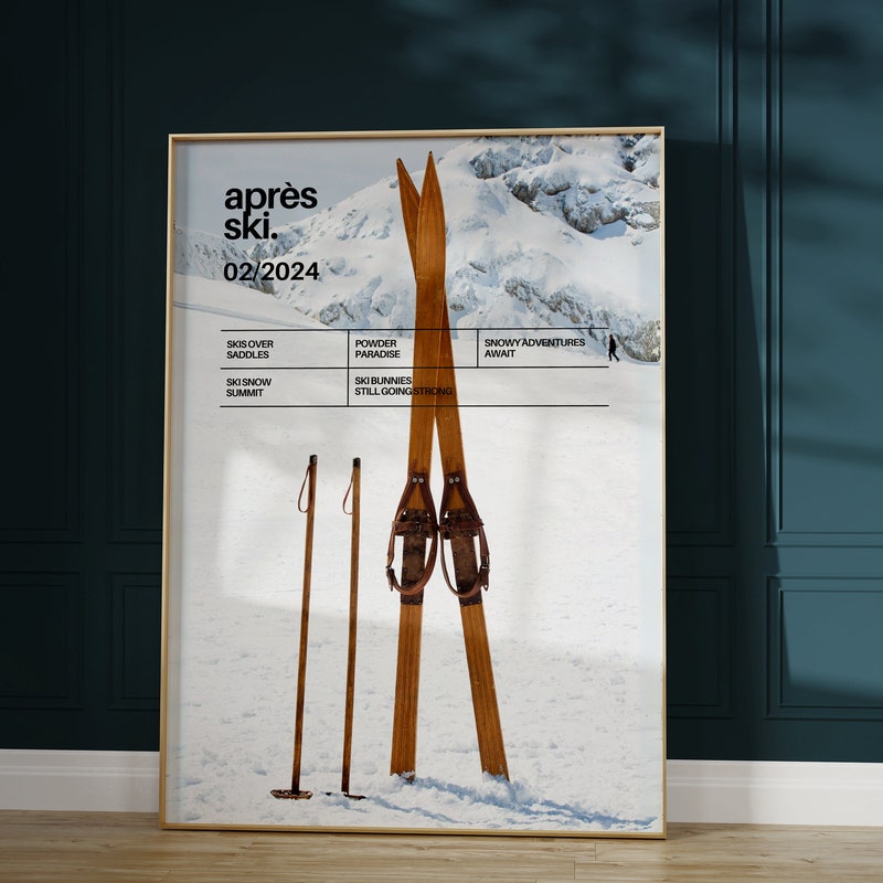 Ski Poster - Etsy