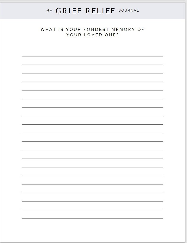 Grief Journal Digital - Etsy