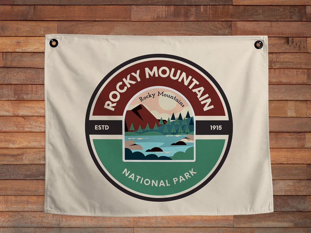 Rocky Mountain National Park Banner | Home Decor | National Park ...