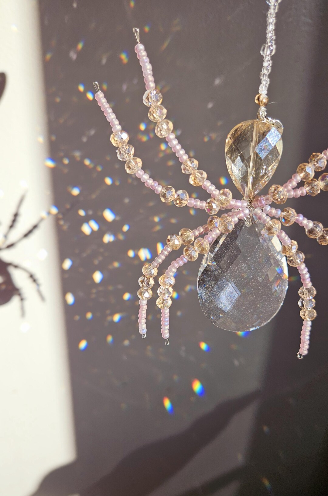 Beaded Spider Suncatcher | Gothic Gifts, Witchy Decor,gothic Light ...