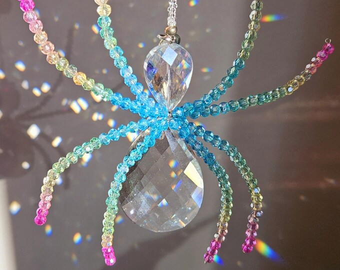 Beaded Spider Suncatcher | Gothic Gifts, Witchy Decor,gothic Light ...