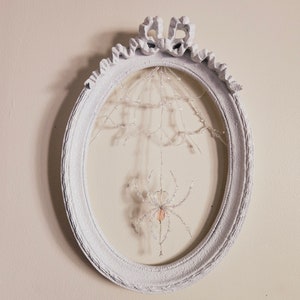 Pink Heart Beaded Spider Web Frame Wall Art | Gothic Wall Art, Witchy ...