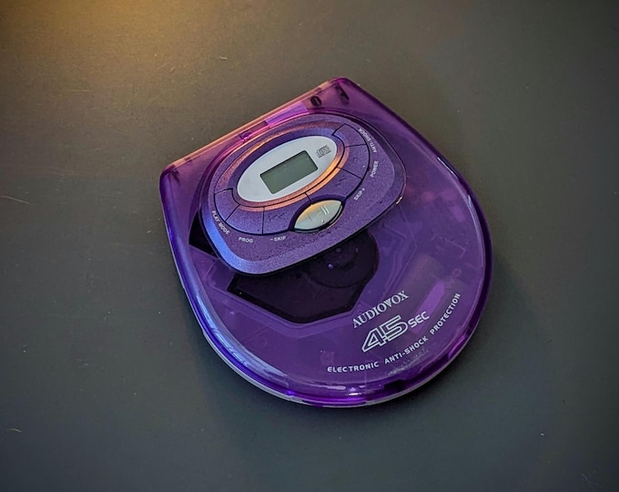Audiovox DM8905-45P Portable CD Player | Translucent Purple | Tested ...