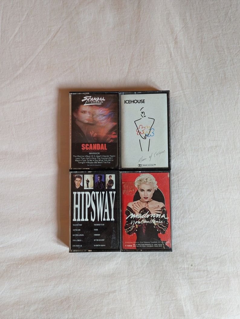 Retro Cassette Bundle: Scandal, Icehouse, Hipsway, Madonna - Etsy