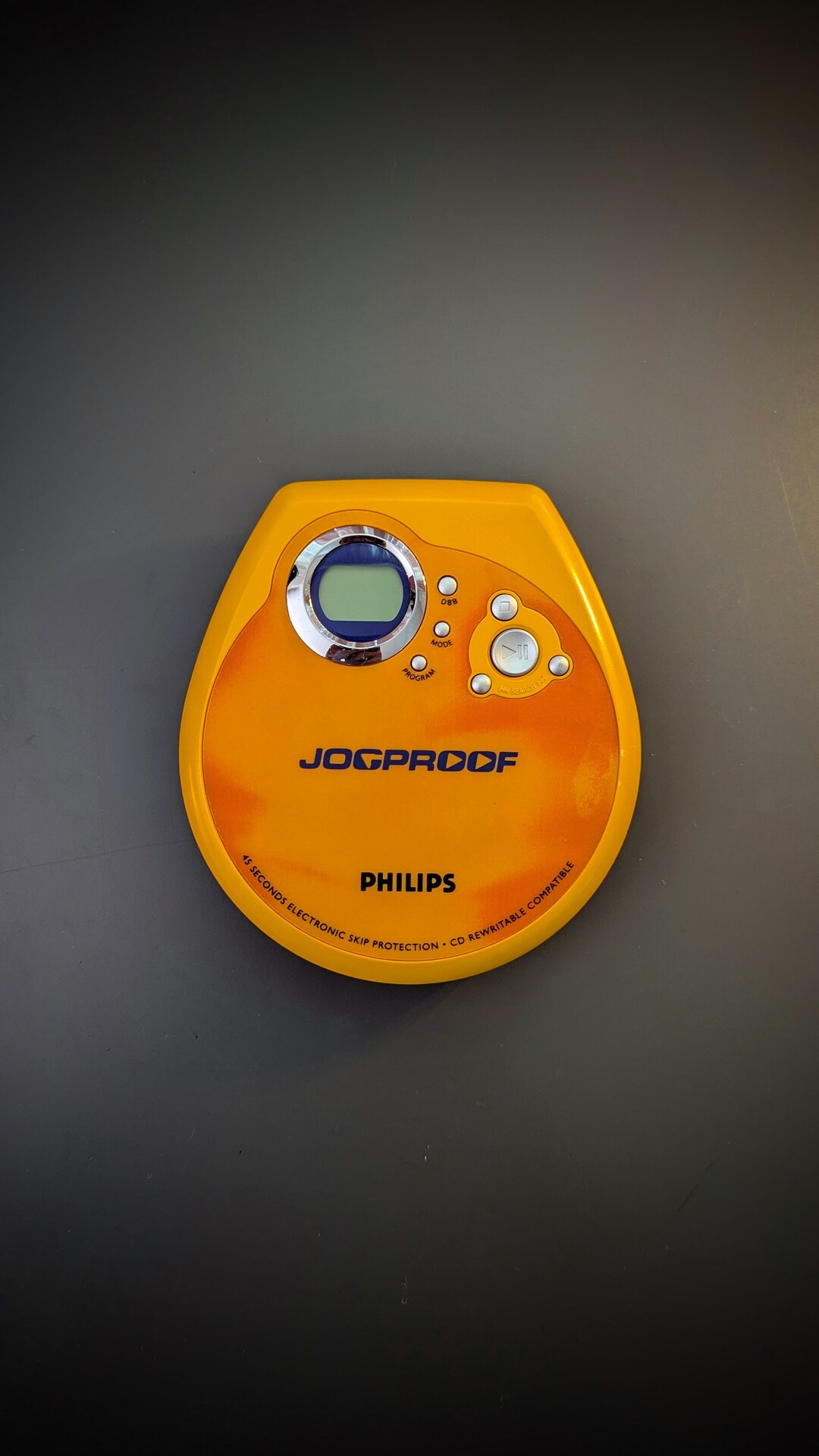 Vintage Philips Portable CD Player Jogproof AX3219 Yellow 45 Seconds ...