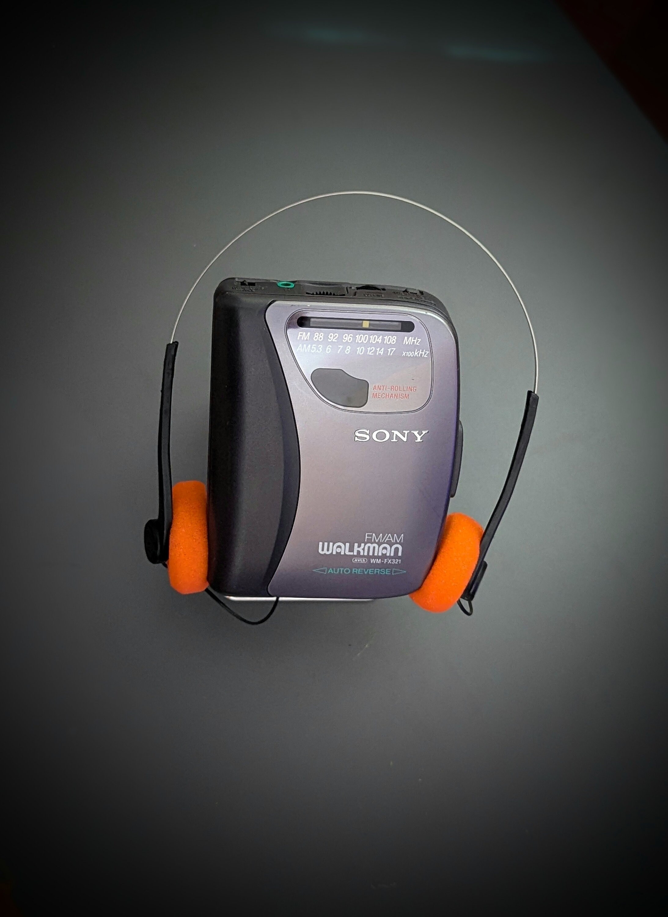 Vintage Sony Walkman WM-FX321 Cassette AM/FM Player With Orange Foam ...
