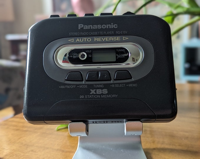 Panasonic RQ E15V AM/FM Auto-reverse Cassette Player Vintage Portable ...