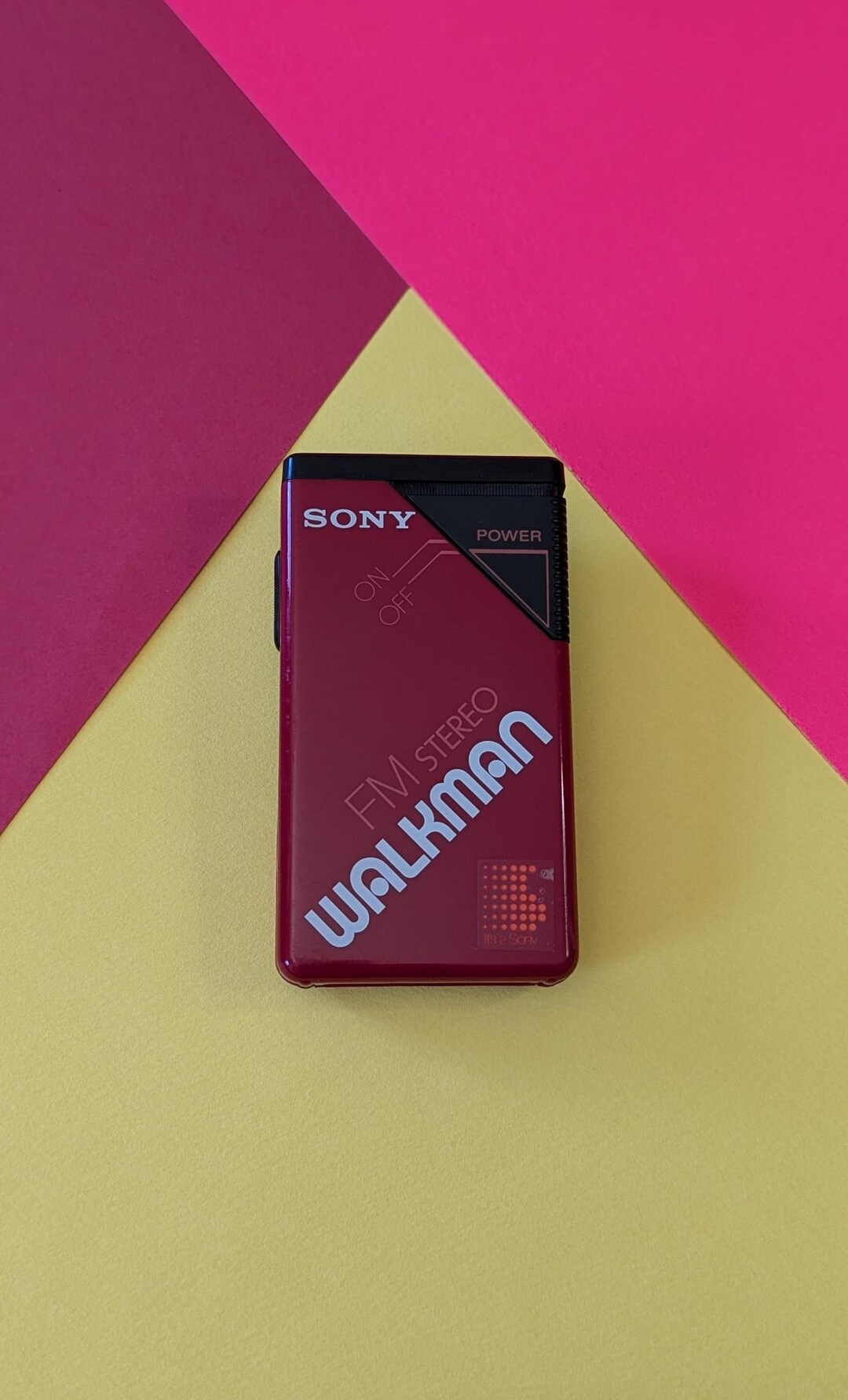 Red Sony Portable FM Stereo Radio Walkman SRF-20W | an 80s Classic ...