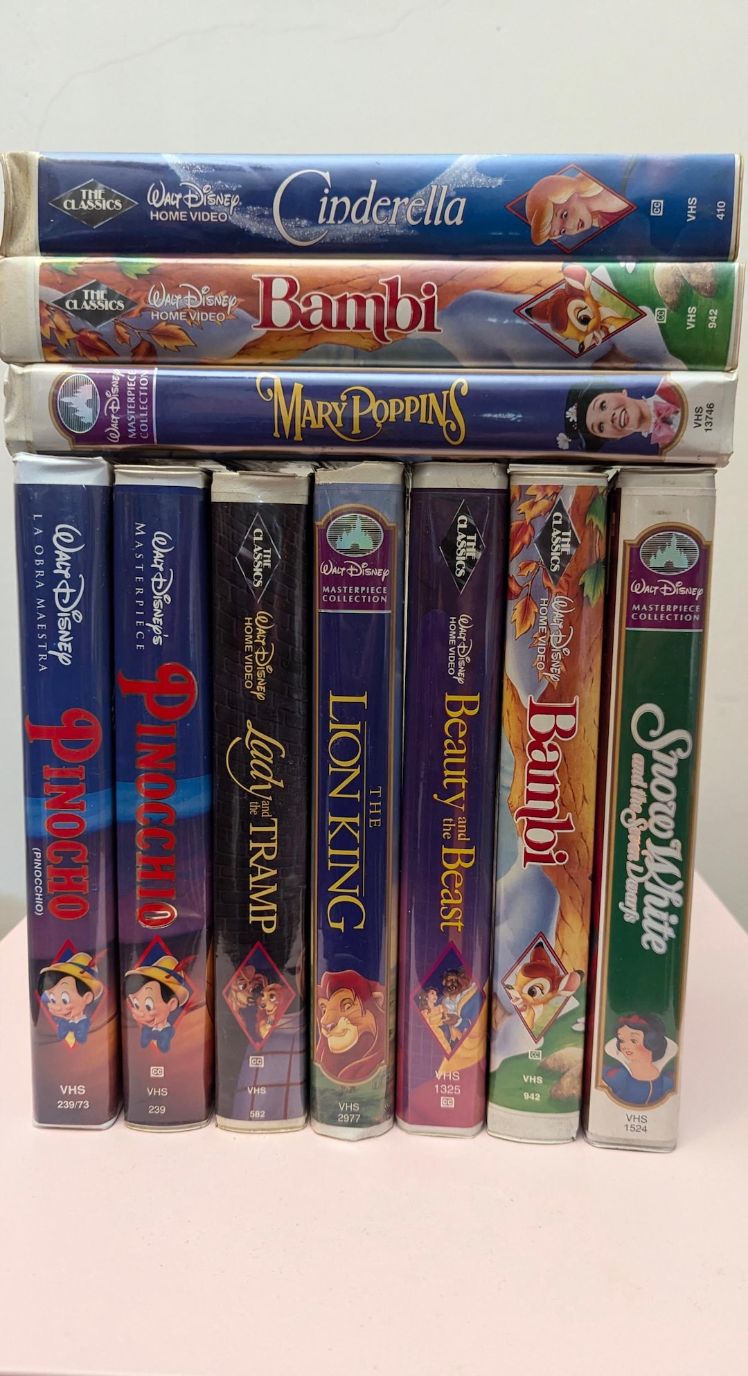 Disney Classic Movies VHS Collection | Pinocchio, Toy Story, the Lion ...
