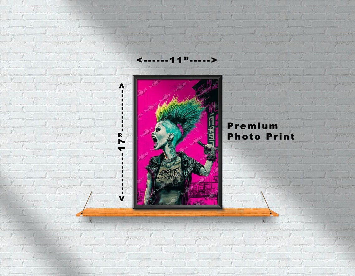 Punk Girl Photo Art Print 11x17 Premium Photo Paper Art Print Only FREE ...