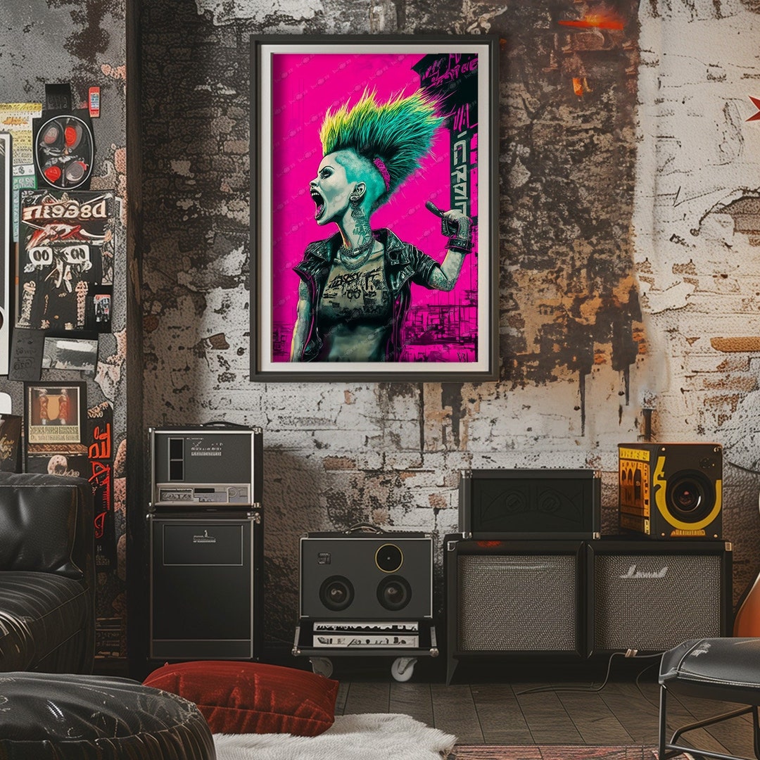 Punk Girl Photo Art Print 11x17 - Premium Photo Paper - Art Print Only ...