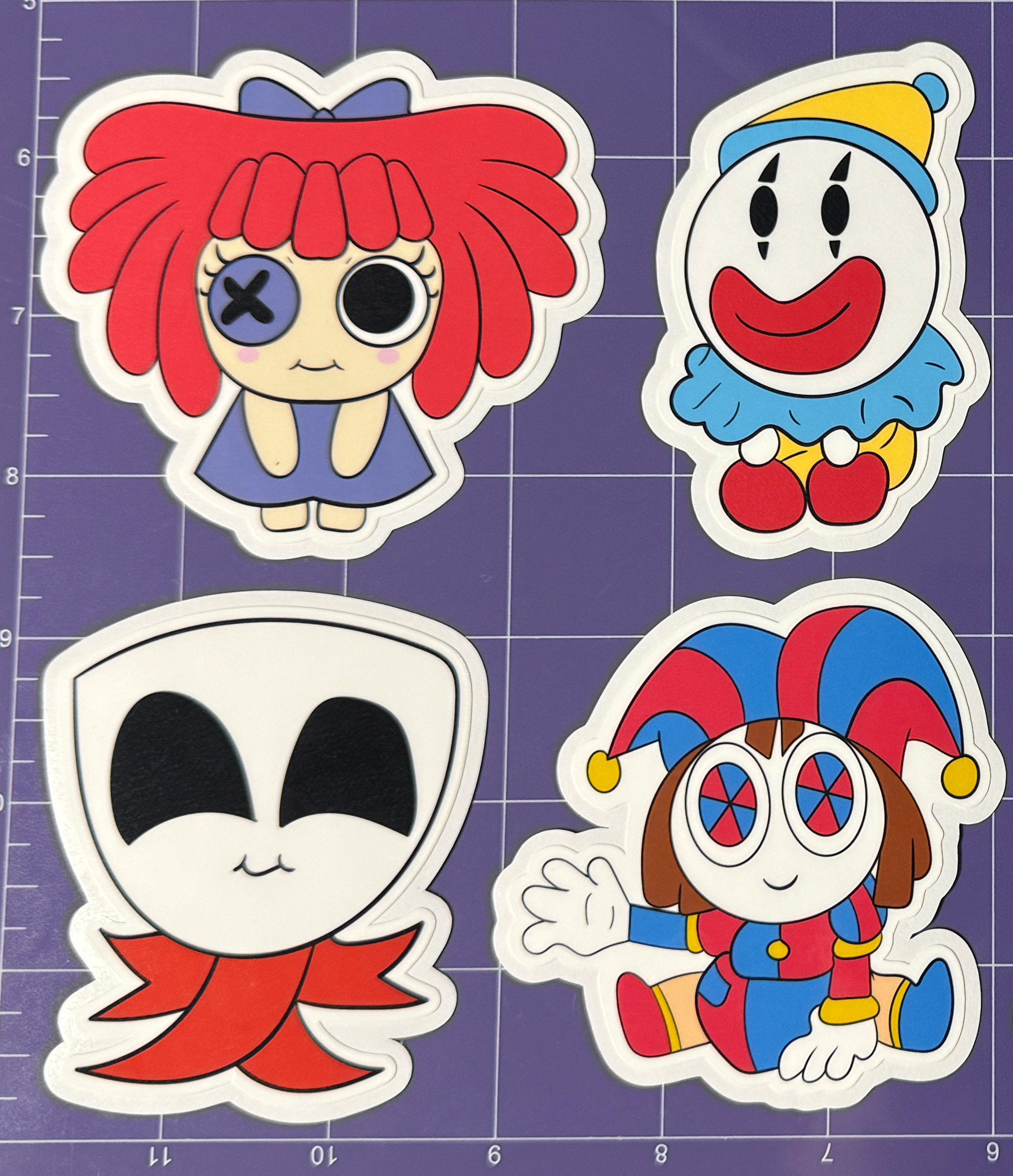 Amazing Digital Circus Babies Vinyl Stickers, 8 Styles in the Set ...
