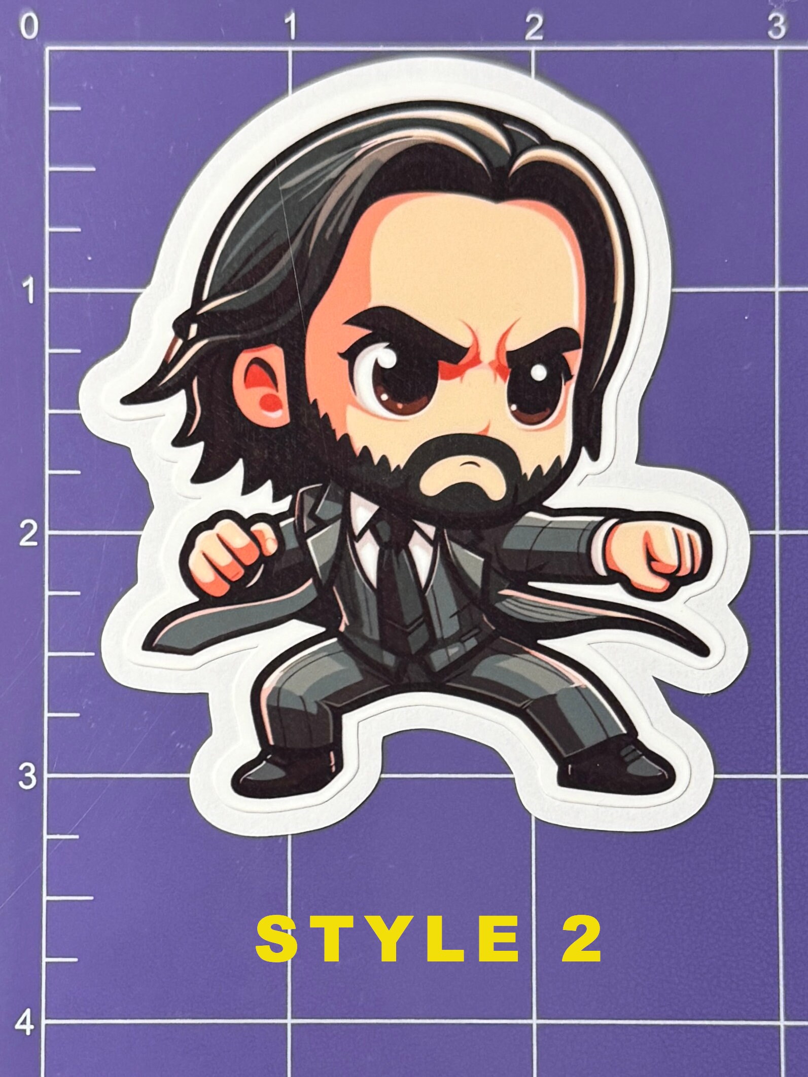 John Wick Stickers Glossy Waterproof Vinyl Stickers 7 Styles in the Set ...