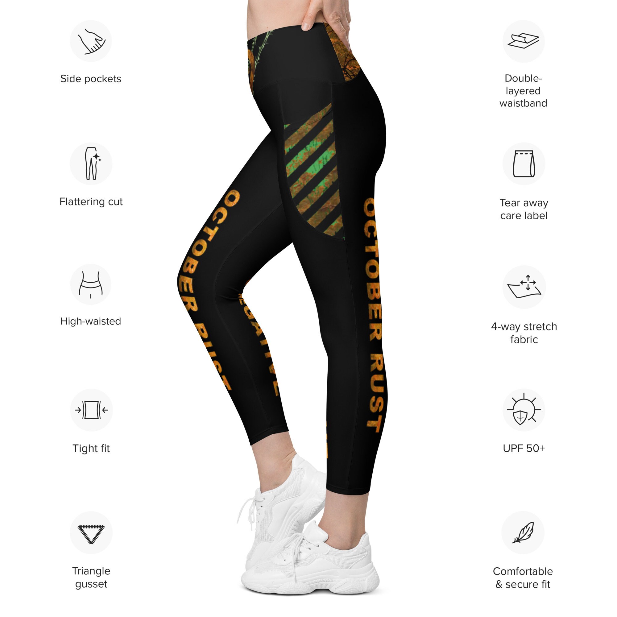 Type-o Negative October Rust Inspired Leggings With Pockets ***please ...