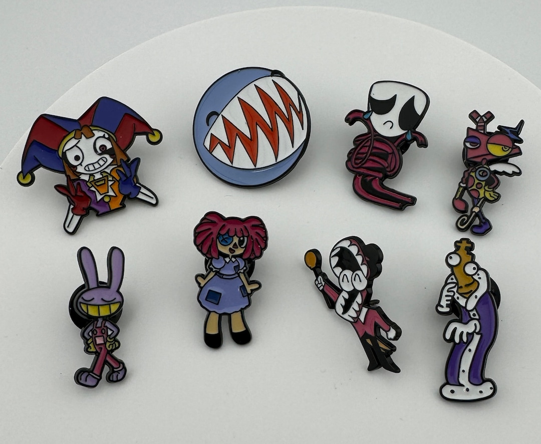 Amazing Digital Circus Enamel Pins 8 Styles TADC Pin Digital Circus Pin TADC Enamel Pin Pomni ...