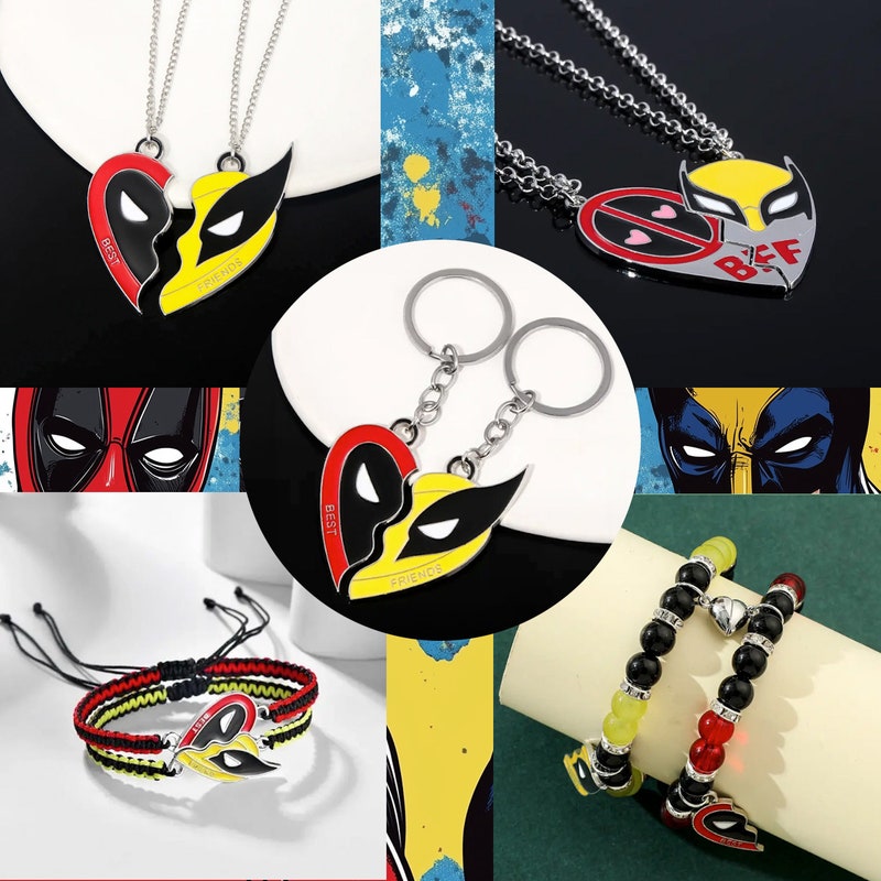 Deadpool and Wolverine Best Friends Necklace - Etsy