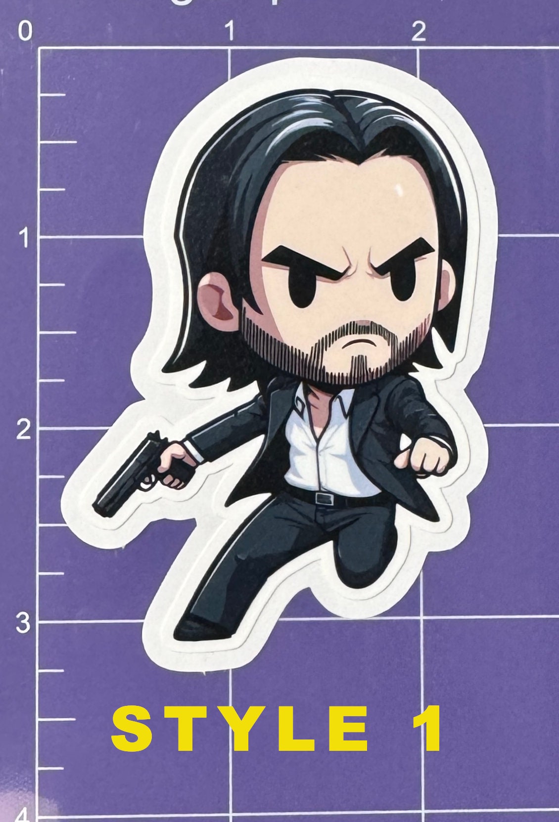 John Wick Stickers Glossy Waterproof Vinyl Stickers 7 Styles in the Set ...