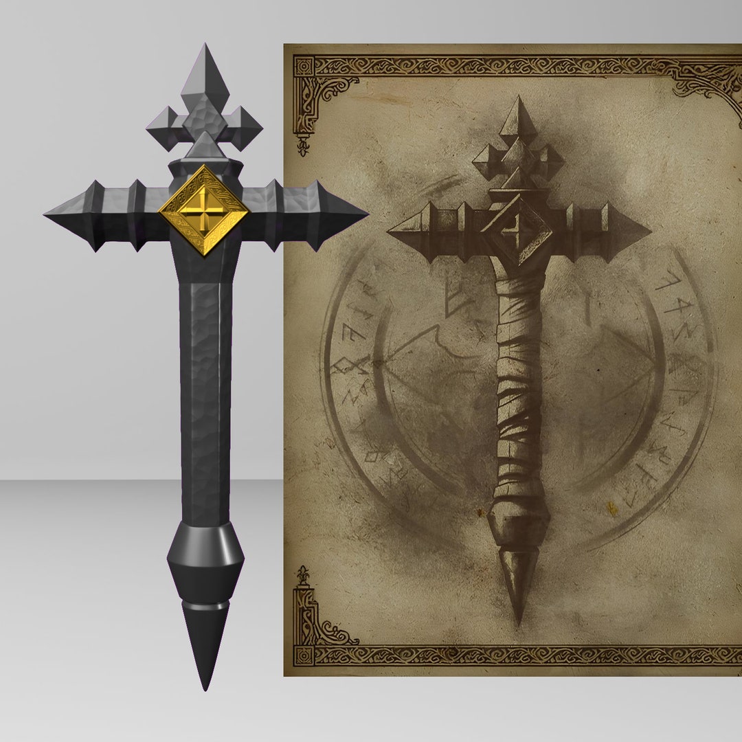 3D Stl-file: Castlevania Lords of Shadows - Combat Cross / Belmont Whip ...