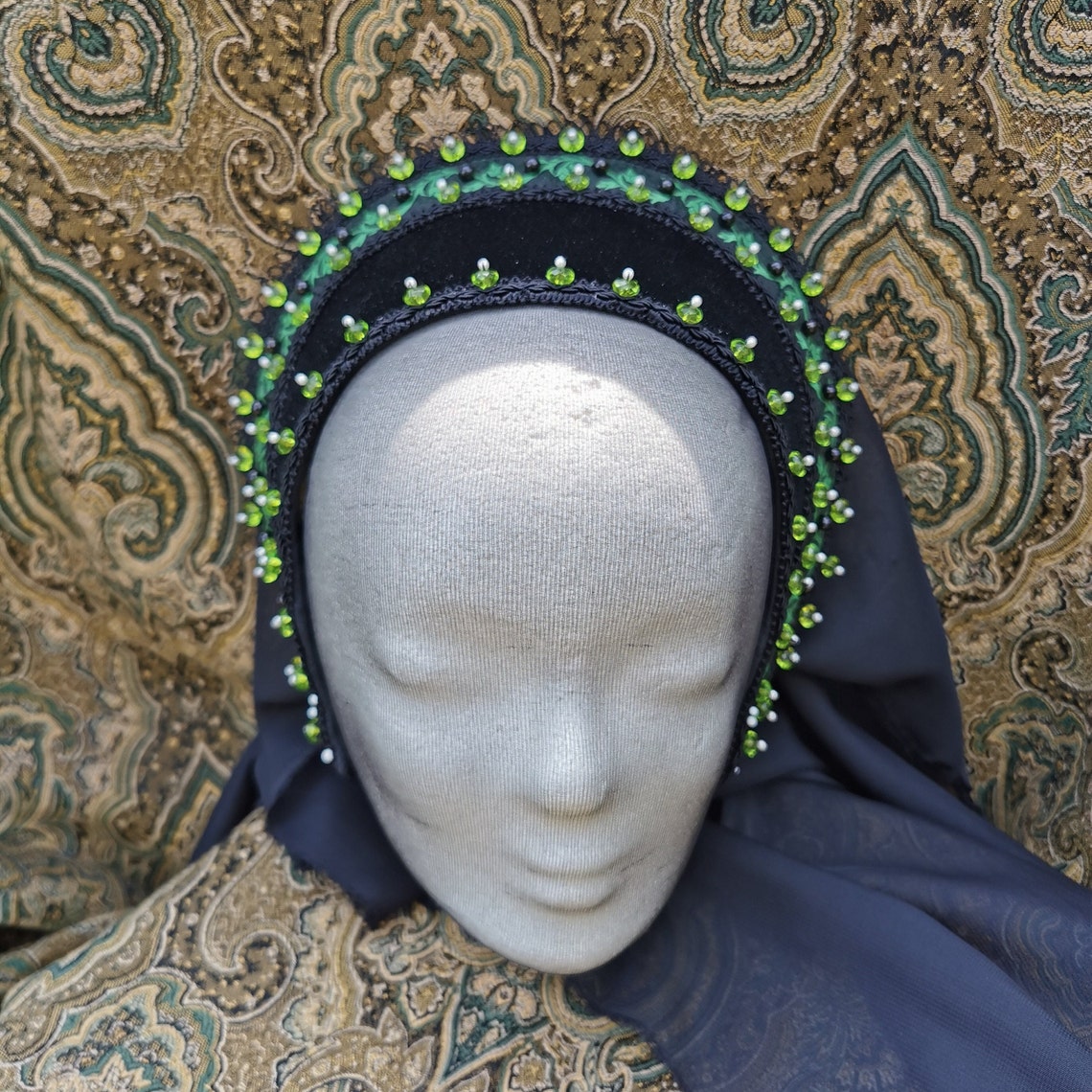 Gothic Renaissance French Hood Anne Boleyn Hat Tudor - Etsy