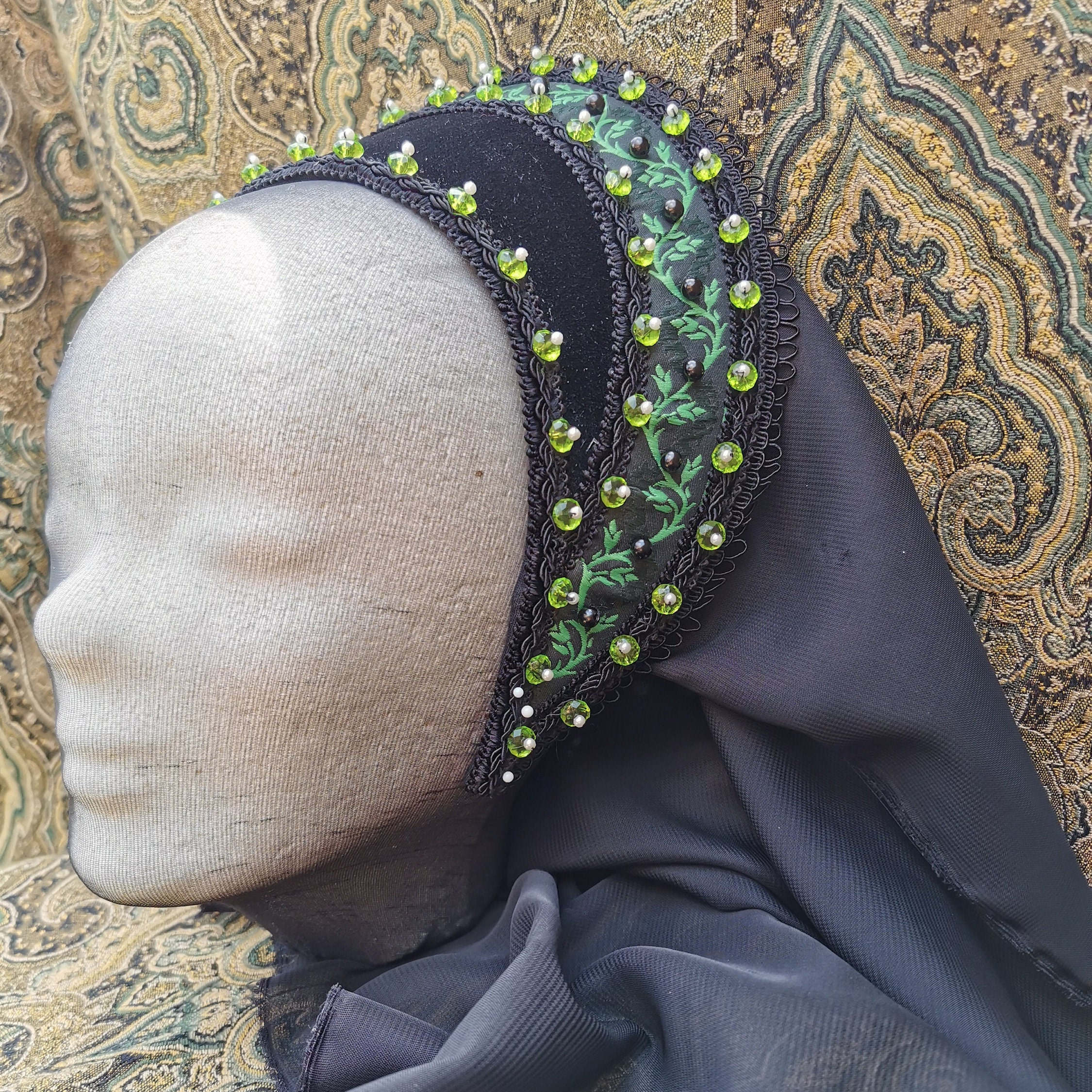 Gothic Renaissance French Hood Anne Boleyn Hat Tudor - Etsy
