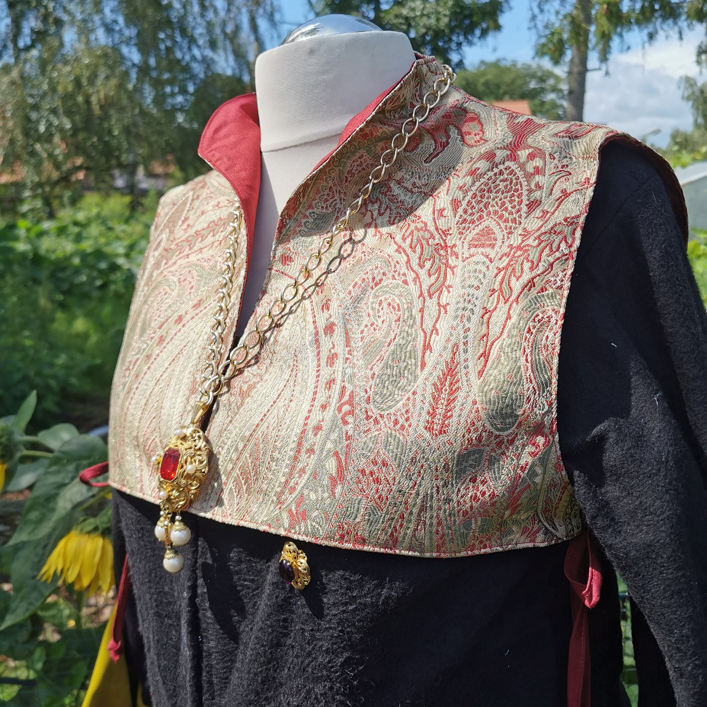 Renaissance Reversible Partlet Elizabethan Tudor - Etsy