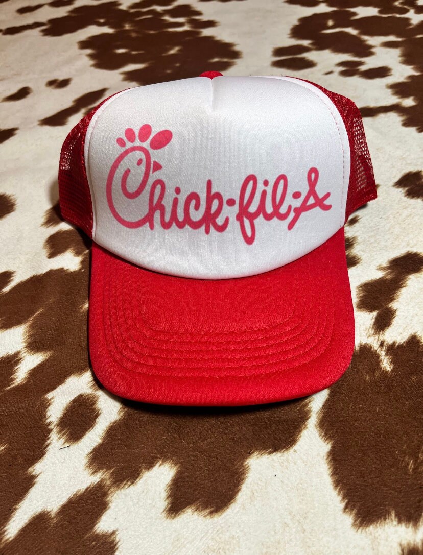 Chick-fil-a Red and White With Red Color Logo Mesh - Etsy