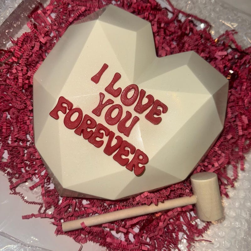 Chocolate Breakable Heart - Etsy