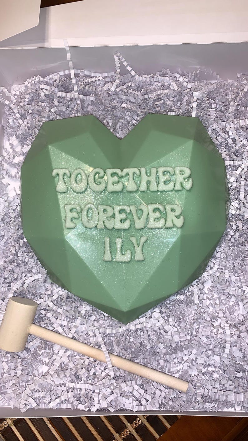 Breakable Chocolate Heart / Smash Heart / Valentine Gift / Anniversary ...