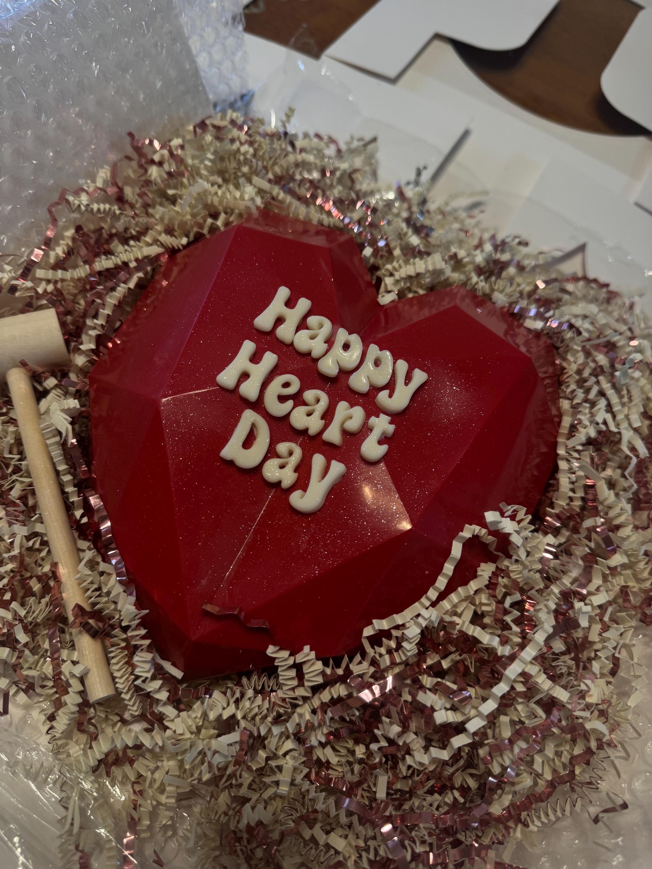 Breakable Chocolate Heart / Smash Heart / Valentine Gift / Anniversary ...