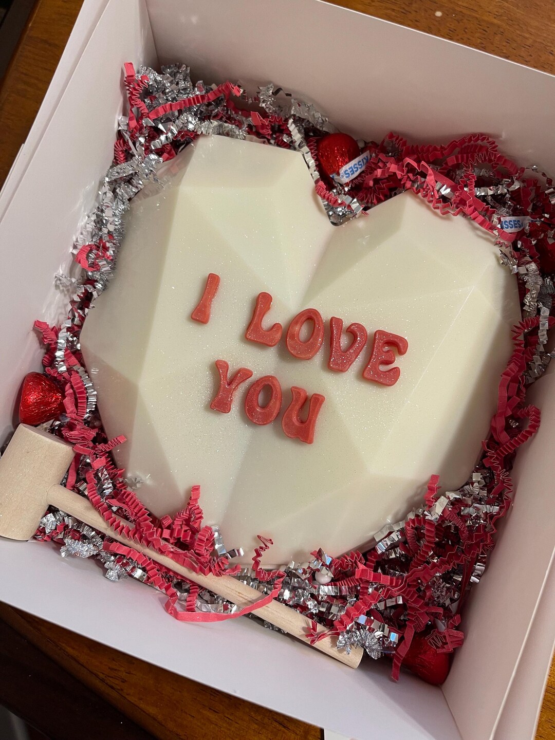 Breakable Chocolate Heart / Smash Heart / Valentine Gift / Anniversary ...