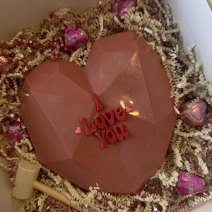Breakable Chocolate Heart / Smash Heart / Valentine Gift / Anniversary ...